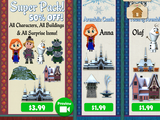 Review of Disney Build It: Frozen App