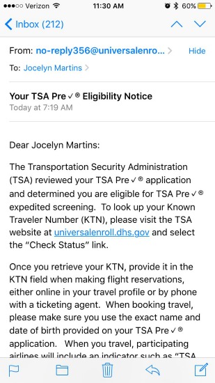 The TSA PreCheck® Enrollment Process