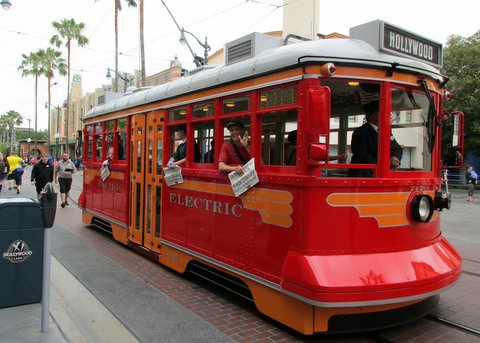 The Red Car Trolley in California Adventure