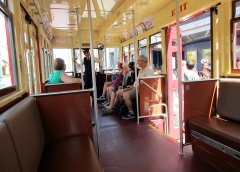 The Red Car Trolley in California Adventure