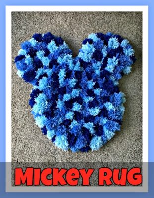How to make a Mickey Head Pom-Pom Rug