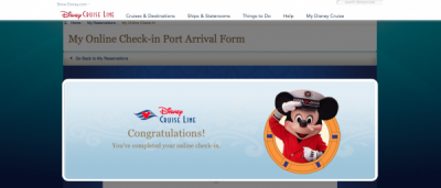 Online Check-In for New Cruisers on Disney Cruise Line