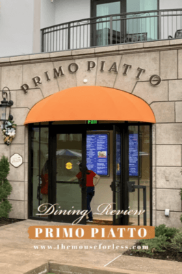 Foodie Friday: Lunch at Primo Piatto at Disney's Riviera Resort