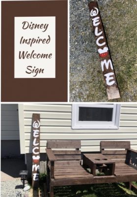 DIY: Disney Inspired Welcome Sign