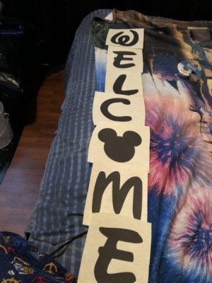 DIY: Disney Inspired Welcome Sign