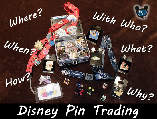 Disney Pin Trading throughout the parks and onboard Disney Cruise Line
