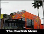 The Cowfish Menu | CityWalk at Universal Orlando Resort