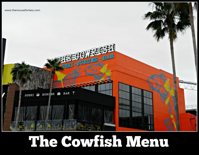 The Cowfish Menu | CityWalk at Universal Orlando Resort
