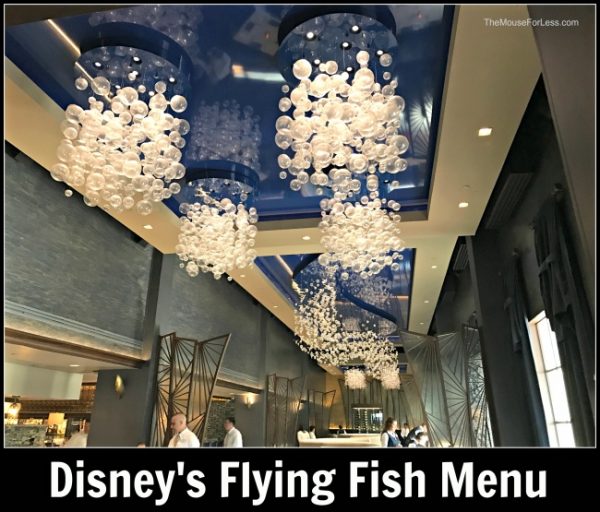 2023 Flying Fish Menu | Disney's BoardWalk at Walt Disney World
