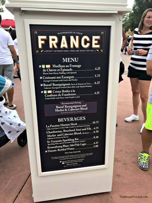 Epcot Food and Wine Festival Food Booth Menus | Walt Disney World