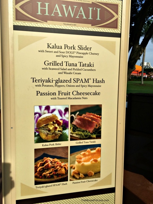 Epcot Food and Wine Festival Food Booth Menus | Walt Disney World