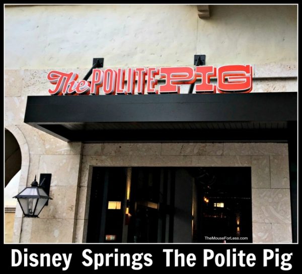 The Polite Pig Menu | Disney Springs at Walt Disney World