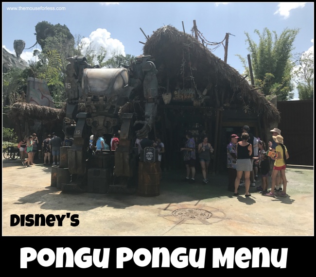 2023 Pongu Pongu Menu | Disney's Animal Kingdom at Walt Disney World