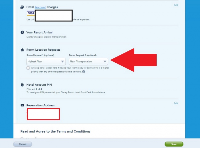 Making Walt Disney World Resort Hotel Room Requests