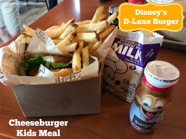 D-Luxe Burger Menu | Disney Springs at Walt Disney World