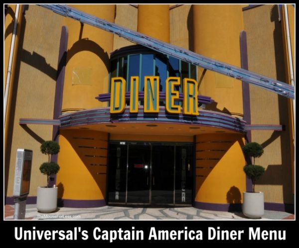 Captain America Diner Menu | 2026 | Islands of Adventure