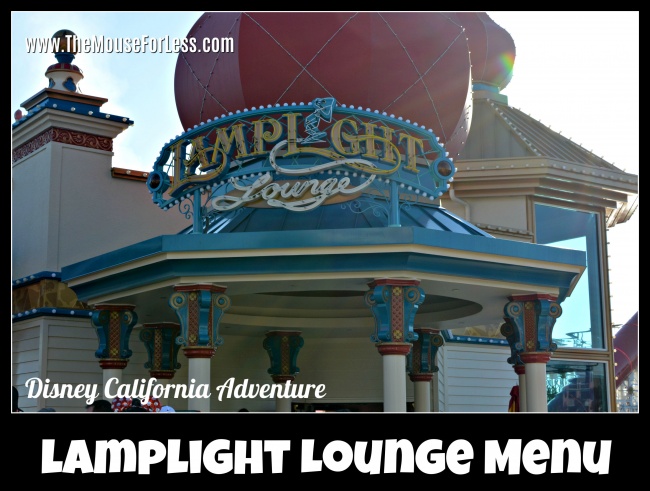 Lamplight Lounge Menu | Disney California Adventure | Disneyland Resort