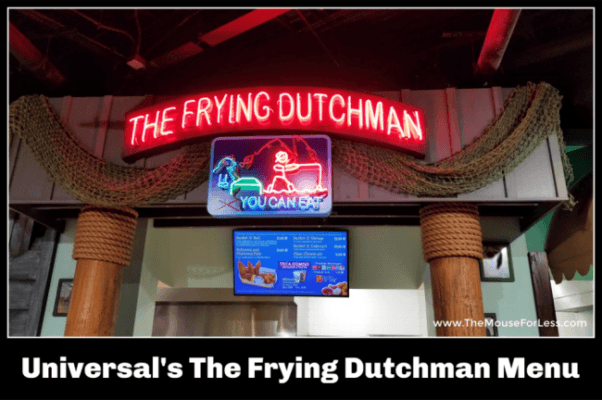 Frying Dutchman Menu | 2026| Universal Studios Florida