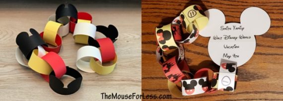 DIY Disney Countdown Chain for your next vacation