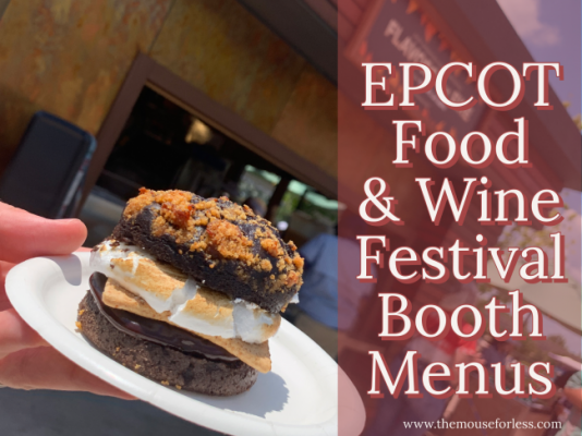 Epcot Food and Wine Festival Food Booth Menus