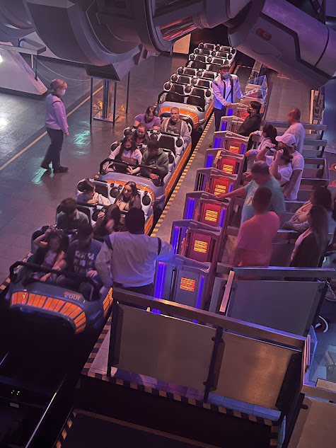 Hyperspace Mountain in Tomorrowland at Disneyland, California