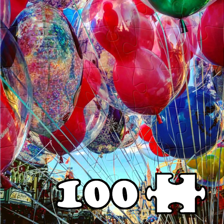 Free Disney online Magic Kingdom Balloons Puzzle